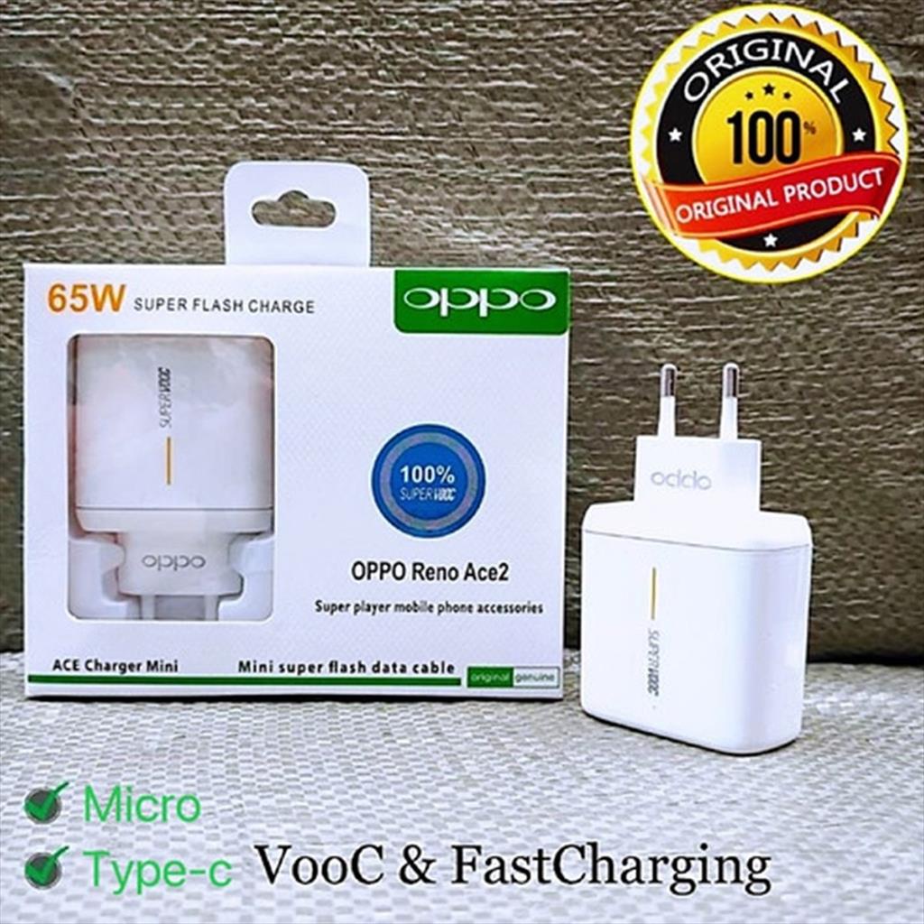 ที่ชาร์จ Oppo Reno Ace 2 65W VOOC ชาร์จเร็ว Micro USB Type C | Shopee Thailand