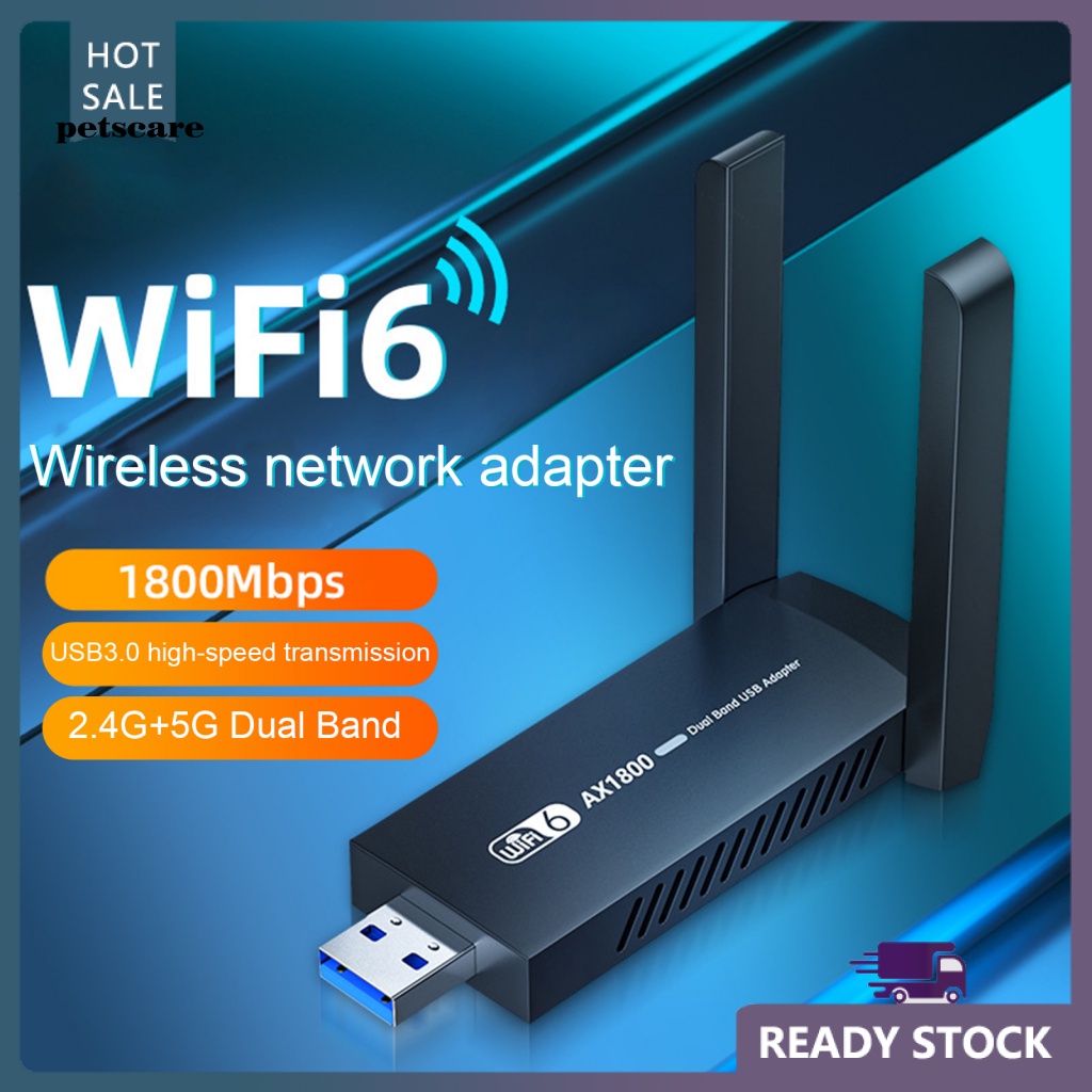 Qca อะแดปเตอร์ WiFi ไร้สาย USB 30 1800Mbps 24G 5G ความเร็วสูง อุปกรณ์เสริมคอมพิวเตอร์ | Shopee ...