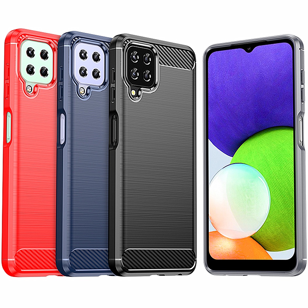 เคส Samsung M32 case คาร์บอนไฟเบอร์ เกรดสูง อ่อนนุ่ม เคสมือถือ เคส ...