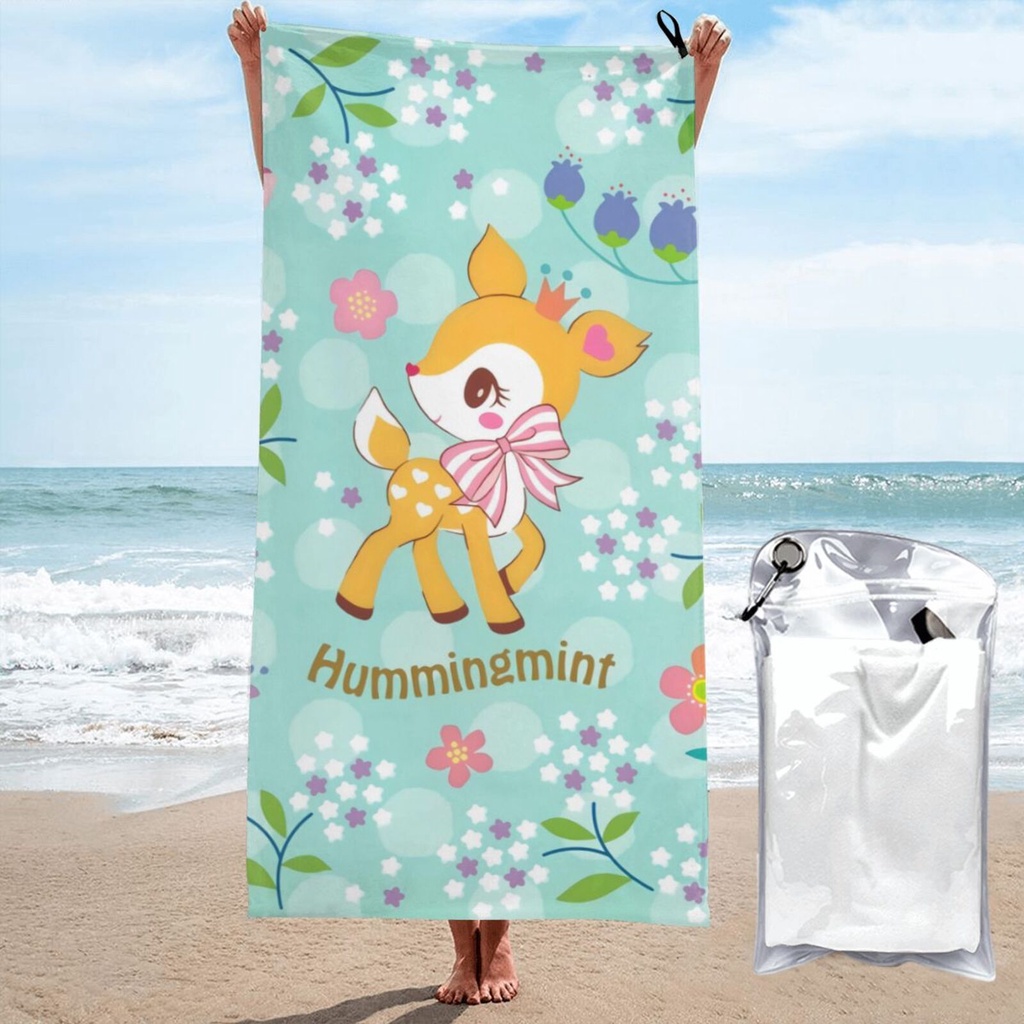 Sanrio Hummingmint ผ้าเช็ดตัวดูดซับไมโครไฟเบอร์ผ้าเช็ดตัวแห้งเร็วแบบ ...