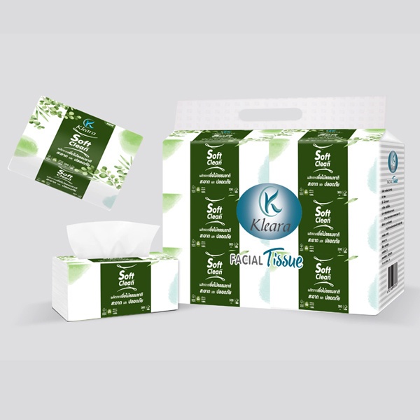 AjuShop-Kleara กระดาษเช็ดหน้า 3 ชั้น FY0193 ขนาด 9x26x16 cm. 300 แผ่น (แพ็ค 6)* | Shopee Thailand