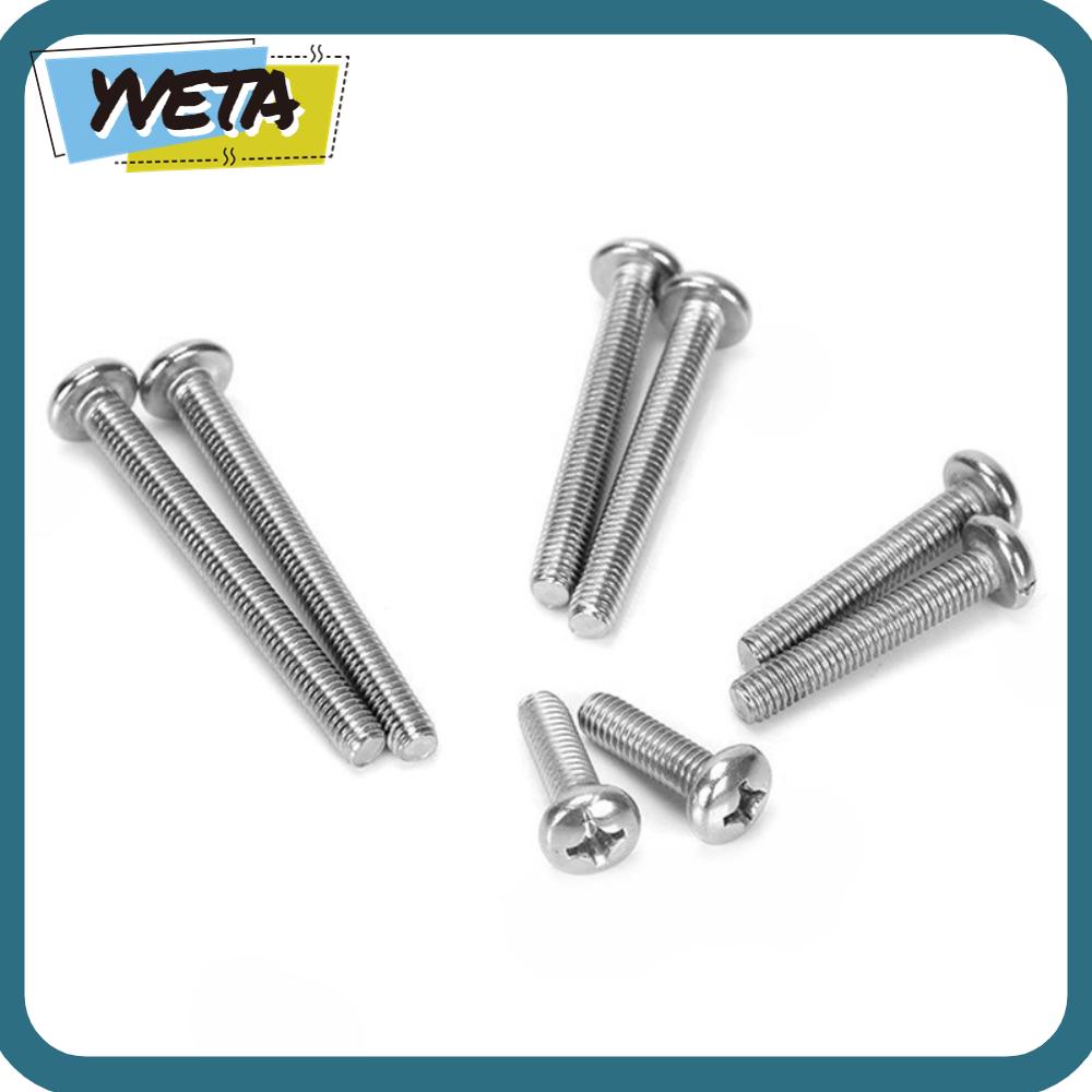 Yveta สกรูหัวแหวนรอง สเตนเลส 304 M3x 10-40 มม. 30 ชิ้น |ที่จับลิ้นชัก แบบสกรู | Shopee Thailand