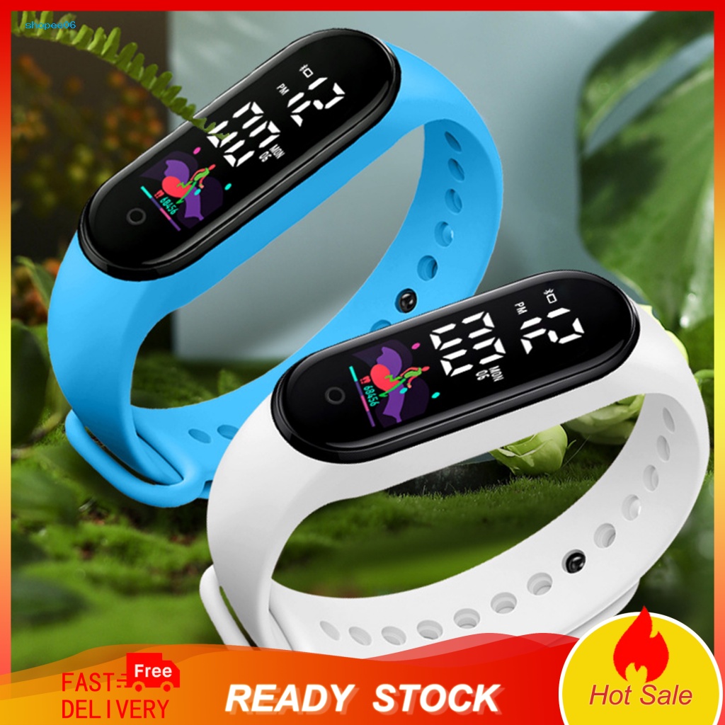 Setn นาฬิกาข้อมือดิจิทัล สายซิลิโคน หน้าจอหน้าจอแสดงผล Led แสดงผล เหมาะกับเล่นกีฬา วันคริสต์มาส ...