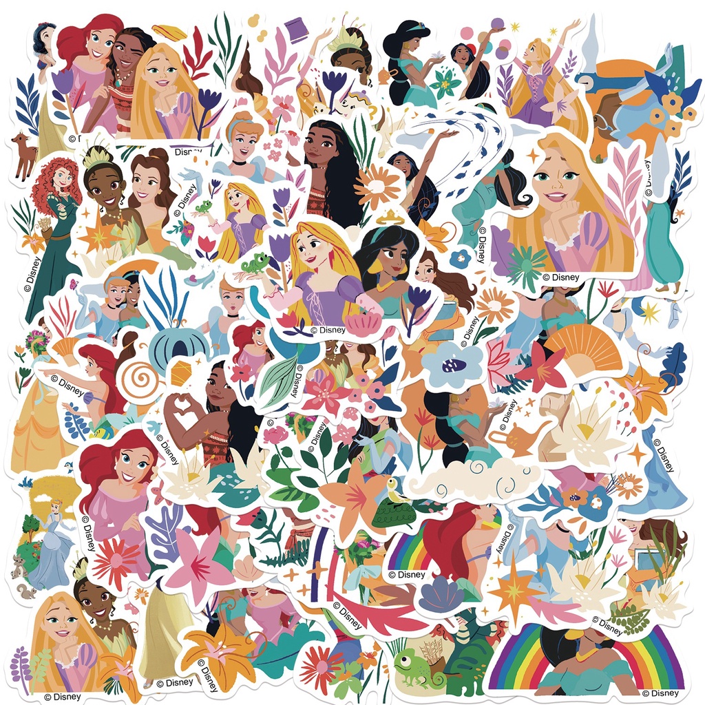 Mixed Disney Princess Series 03 Stickers 50Pcs/Set Fashion DIY ...
