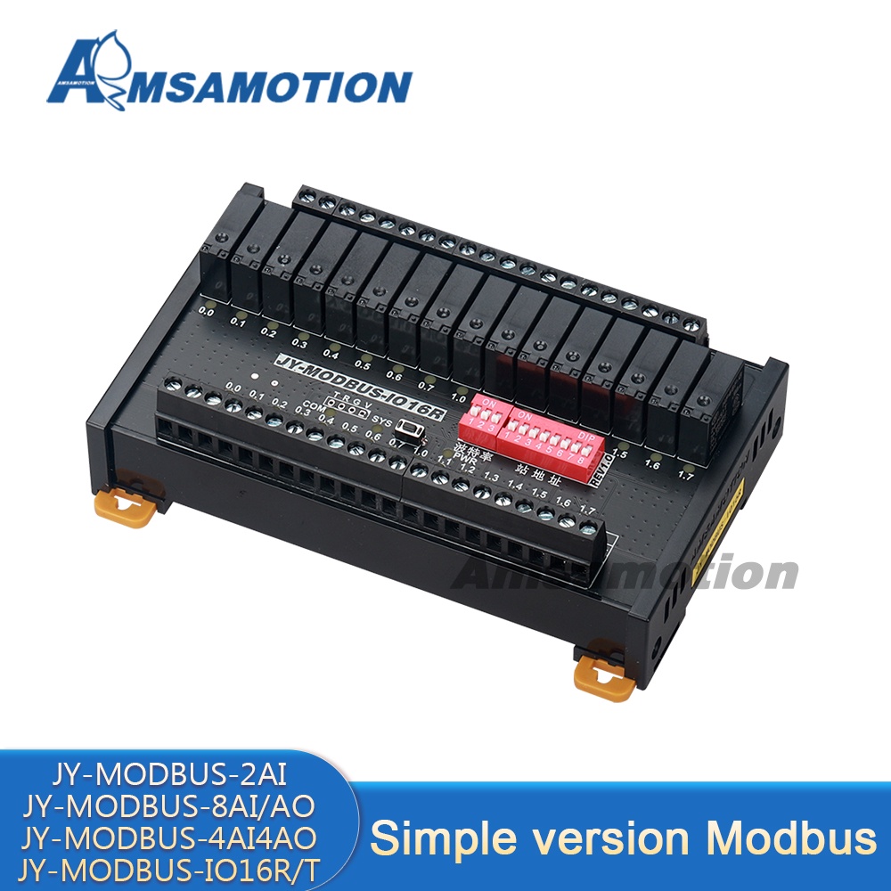 Amsamotion รีเลย์ดิจิทัล JY-MODBUS-2AI 8AI 4AI 4AO 8AO RTU อินพุต 16 อินพุต | Shopee Thailand