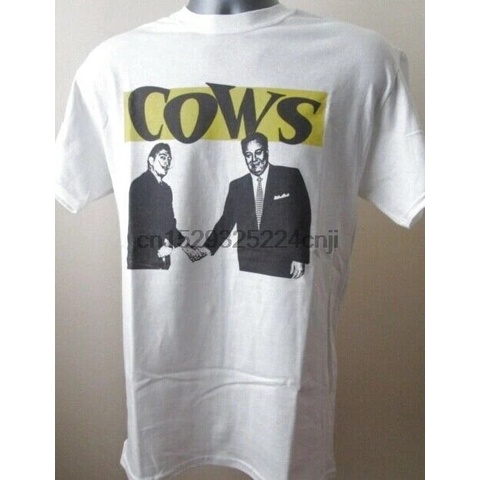 เสื้อยืดลําลอง แขนสั้น พิมพ์ลายวงร็อค Cows Music R041 | Shopee Thailand