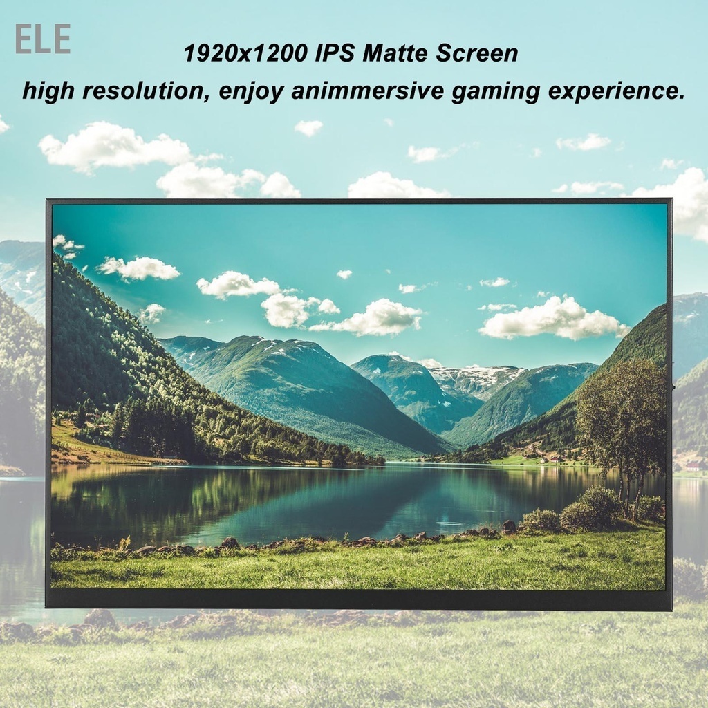ELE 120Hz Portable Gaming Monitor 18in 1920x1200 HDR Eye Care Type C HD ...