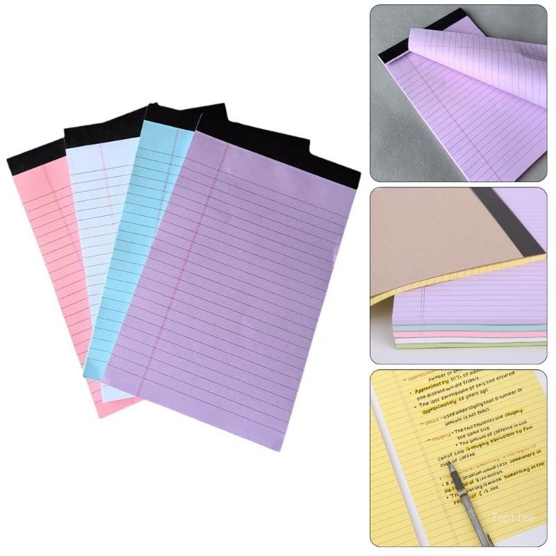 Top 4 ชิ้น 50 แผ่น 4 A 5 Notepad Legal Pad Lined Notepads แผ่นรองเขียน ...