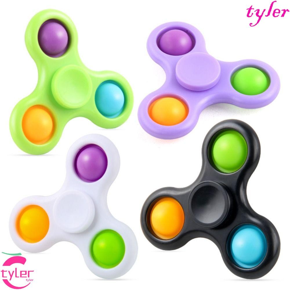 Tyler Spinner Pop It ของเล่นการบิน Gyroscope Bandhnu ปลายนิ้ว Gyroscope ...