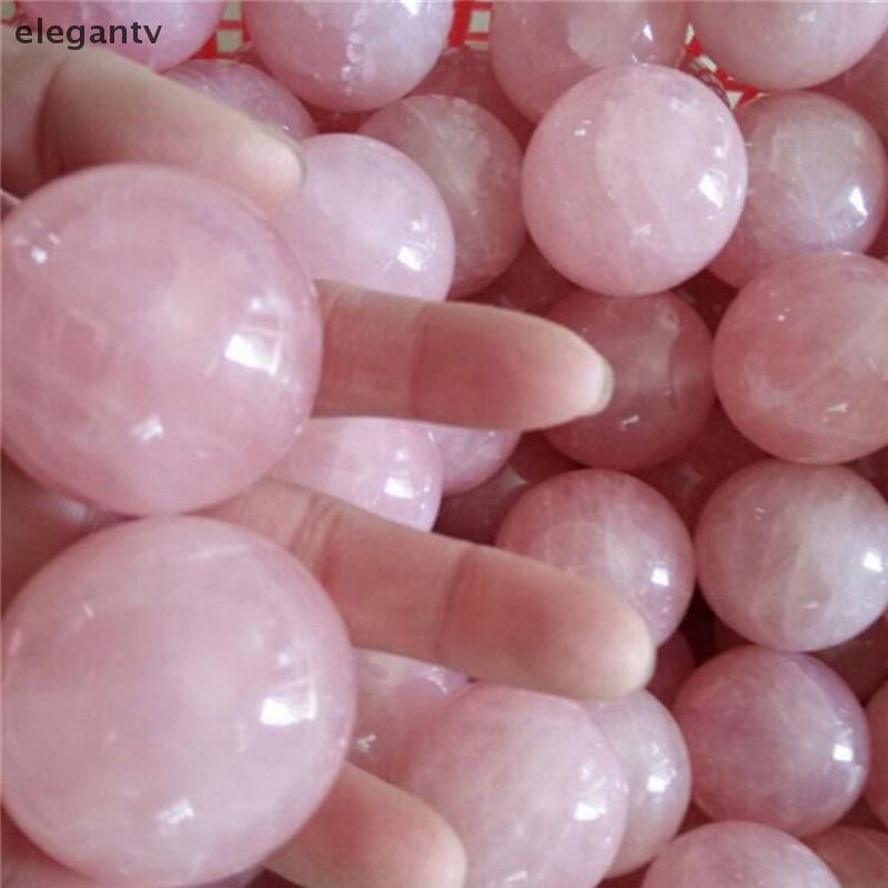 Egn 1 ชิ้น Healing คริสตัลธรรมชาติสีชมพู Rose Quartz อัญมณี Ball Divination Sphere 20 มิลลิเมตร ...