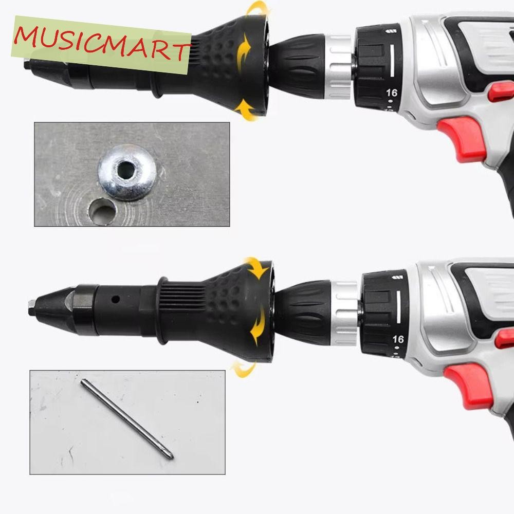 Musicmart Rivets Power Drill Tool, ใส่ Nut มัลติฟังก์ชั่นไฟฟ้า Riveting ...