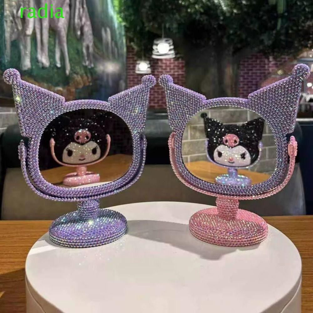 Radiantzap 1 ชุด Kitty Cat Make Up Mirrors, กระเป๋าวัสดุ DIY Melody ...