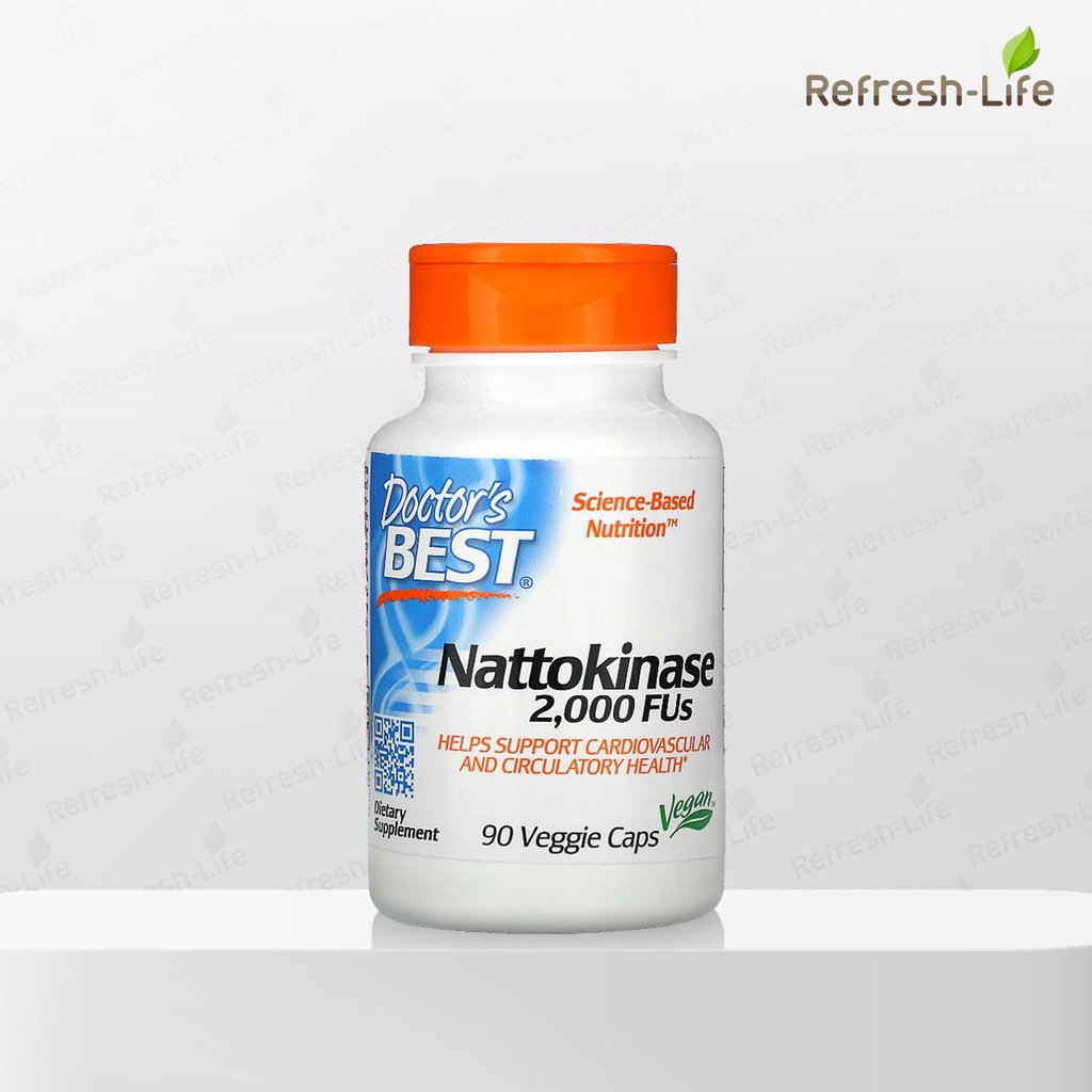 [พร้อมส่ง] Doctor's Best Nattokinase 2000 FUs นัตโตะไคเนส Vegan ถั่วนัตโตะ [Refresh-Life ...