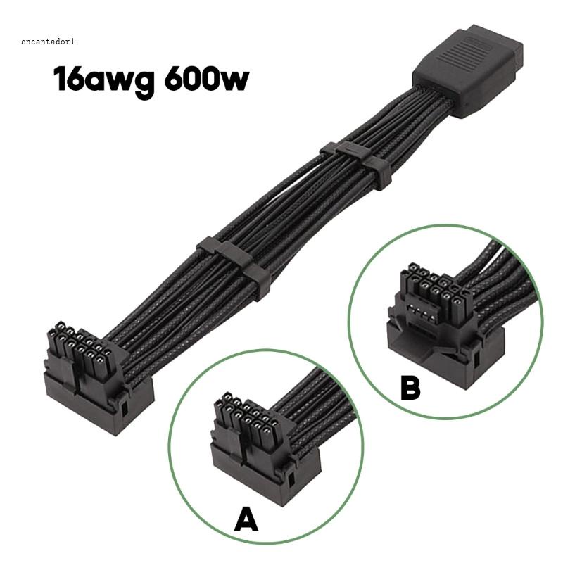 Atx3 0 12VHPWR 600W ตัวผู้ เป็นตัวเมีย 16Pin สายเคเบิล หัวตรง เป็นสายข้อศอก 16P 12+4 ตัวแปลง สี ...