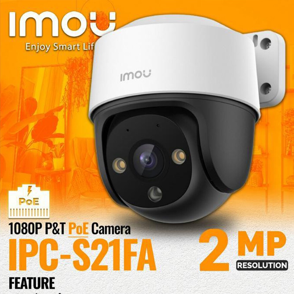 IMOU กล้องวงจรปิด CCTV ภายนอก กล้องกันน้ำ รองรับ POE ความละเอียด 2MP ...