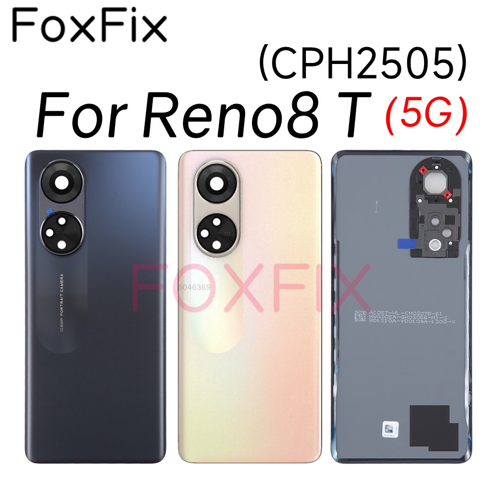 พลาสติกฝาหลังแบตเตอรี่ประตูสําหรับ OPPO Reno8 T 5G Reno 8T 5G CPH2505 ...