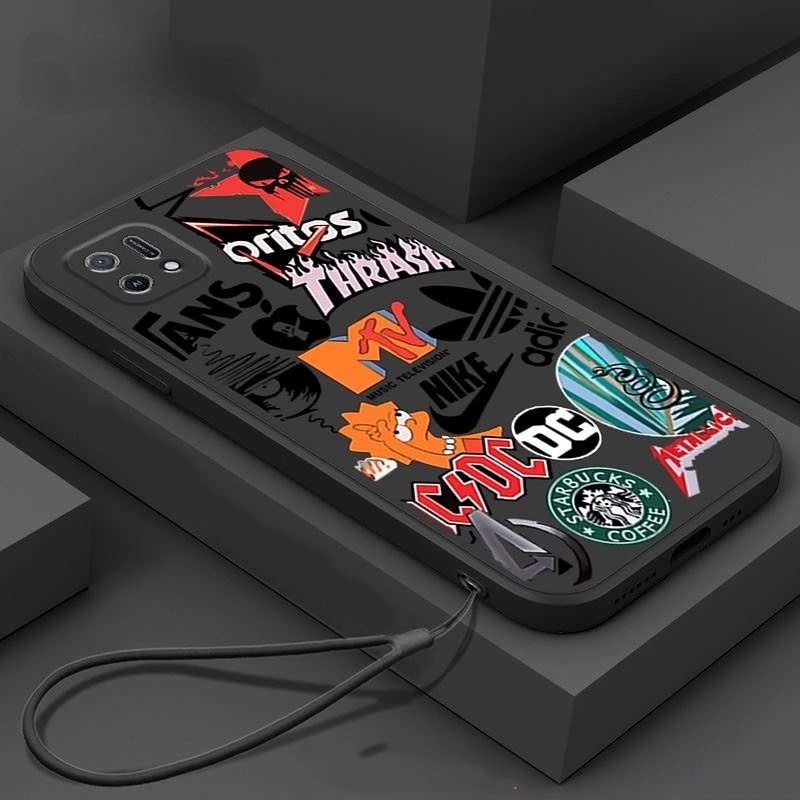 เคส OPPO A16K A16E ยุโรป อเมริกัน แบรนด์อินเทรนด์ เคสโทรศัพท์ TPU นิ่ม กันกระแทก | Shopee Thailand