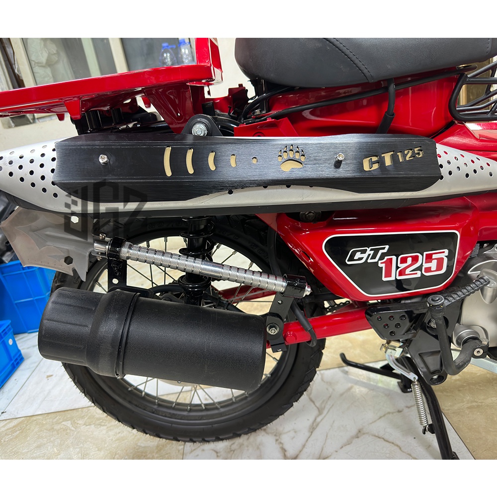 การ์ดกันร้อนท่อ Honda CT125 CT-125 gen 2 Exhaust Guard การ์ดกันร้อน กัน ...