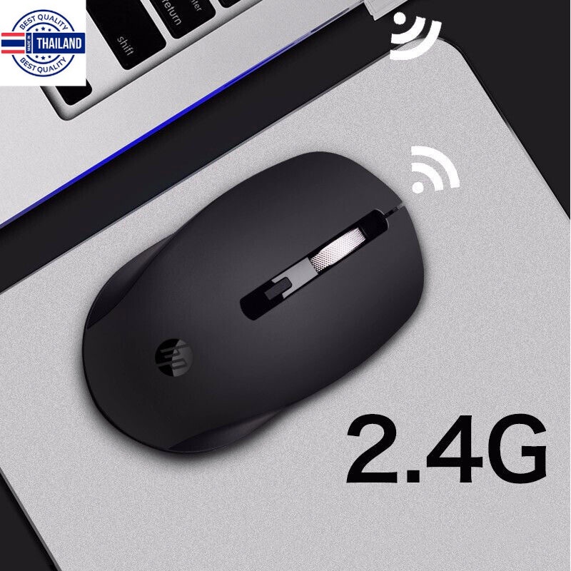 เม้าส์ไร้สาย HP Wireless Mute Mouse USB Silent HP S1000 Plus 1600 DPI ปรั USB 3.0 รั Optical ...