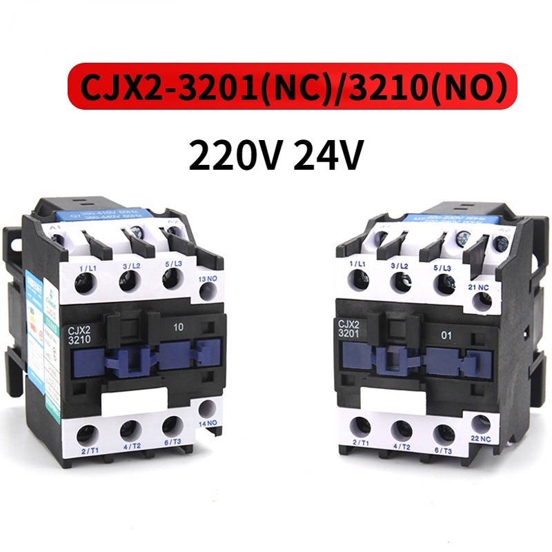 งานใหม่ แมคเนติค CJX2-3201/3210 50/60HZ 32A รางเชื่อมต่อ AC 3P+1NO 24V 220V ขนาดใหญ่ แบรนด์แท้ ...