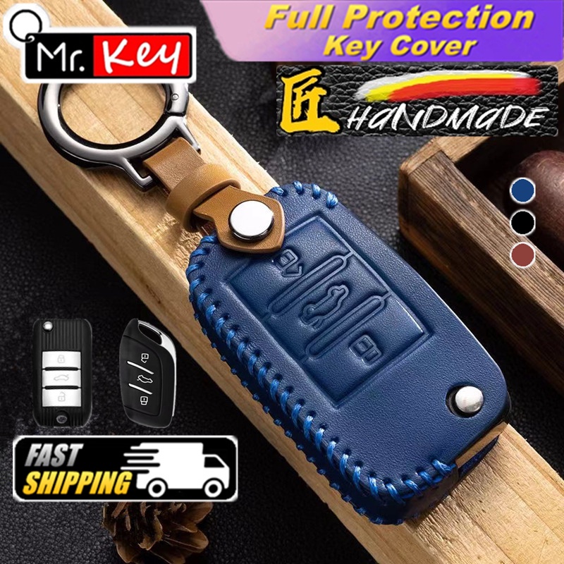 【Mr.Key】เคสกุญแจรถยนต์ แบบหนัง ฝาพับ พร้อมพวงกุญแจ สําหรับ RX5 MG3 MG5 ...
