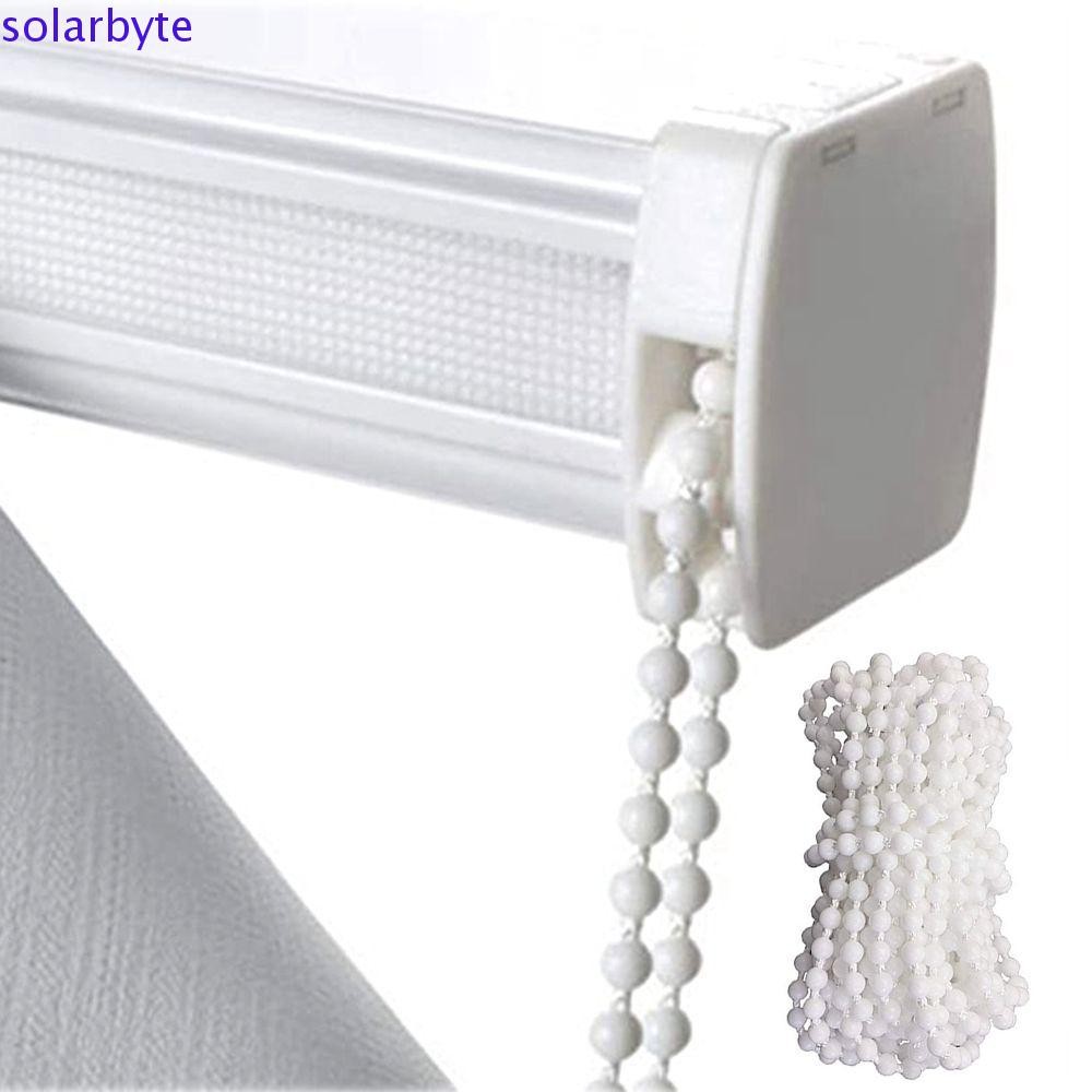 Solarbyte โซ่ลูกปัดตาบอดโรมัน 10 เมตรอุปกรณ์ผ้าม่านลูกกลิ้งตาบอดพลาสติกสีขาวโซ่ตาบอด | Shopee ...
