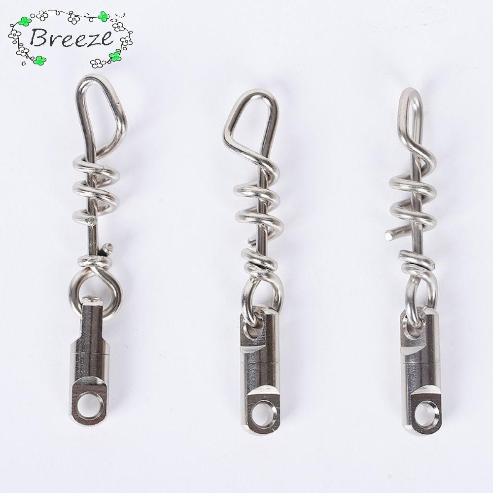 Breeze 5 ชิ้นตกปลา Corkscrew Swivel Snaps, ทองแดงเงินตกปลา Snap ...