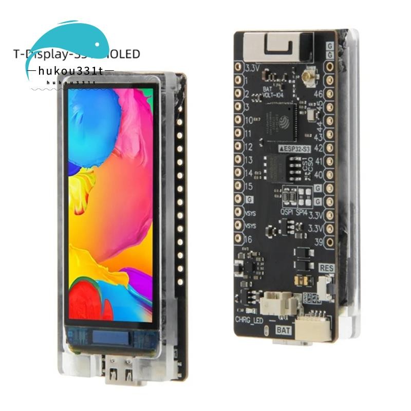 บอร์ดพัฒนาพร้อมจอแสดงผลบอร์ดพัฒนาพลาสติก T-Display-S3 AMOLED สําหรับ ...