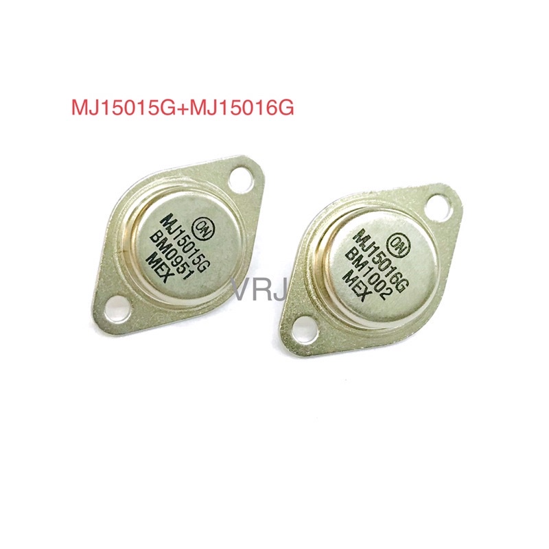Tansistor Mj15015 Mj15016 ขายเป็นคู่ ทรานซิสเตอร์ Pnp Npn 200v 15a 180w Shopee Thailand