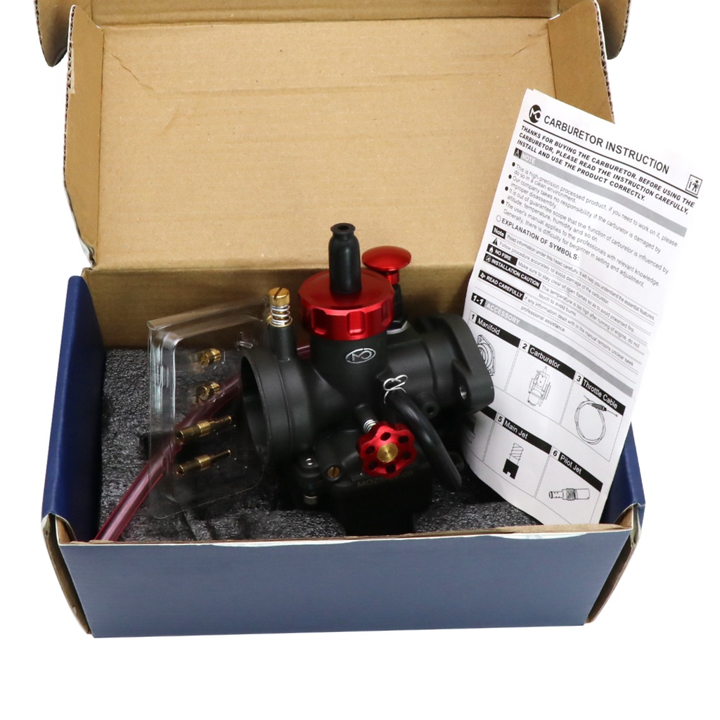 NIBBI 2T 4T Carburetor PE17 19 22 24 26 28mm Flange Motorcycle Engine with Carb Jets for YAMAHA ...
