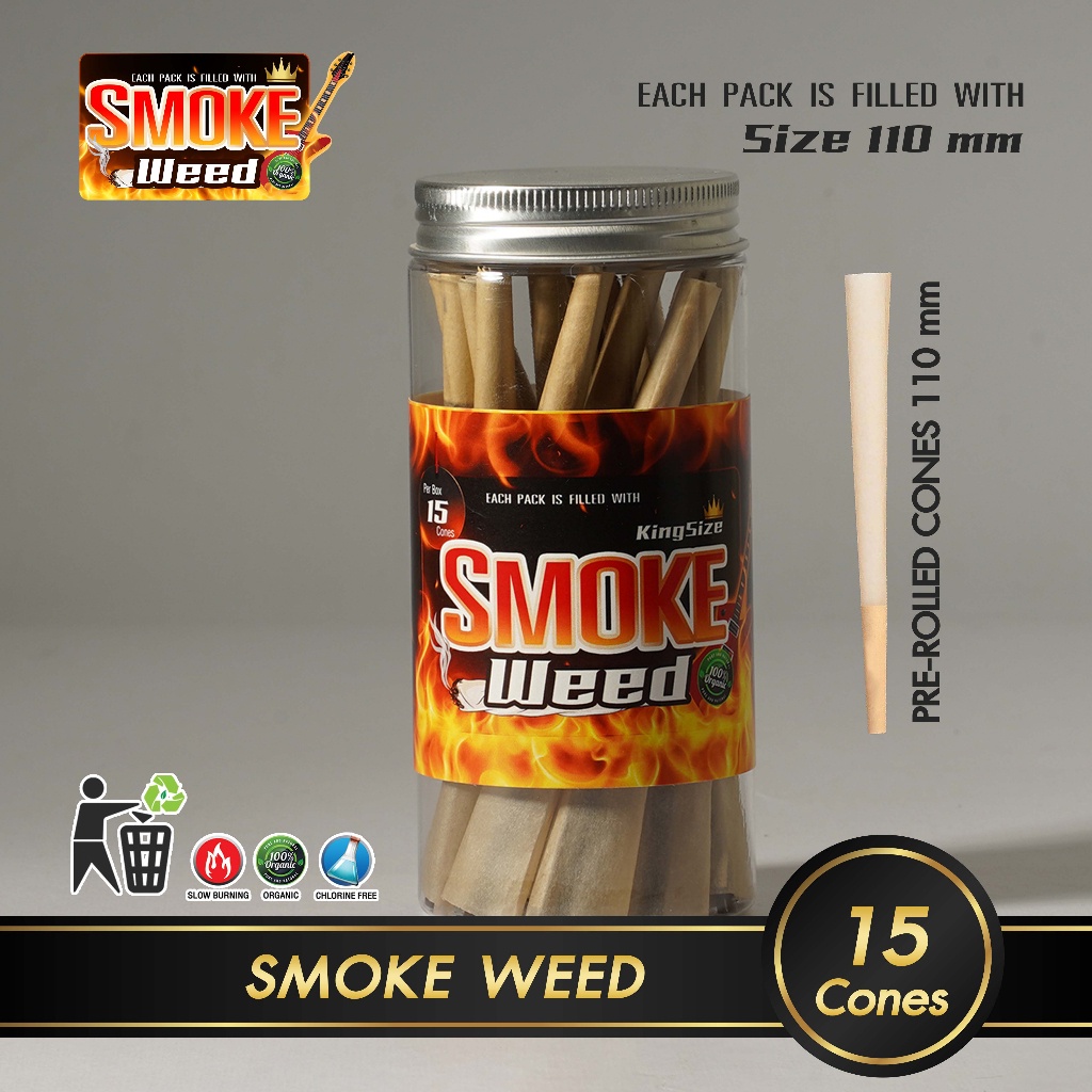 กระดาษน้ำตาล ขนาด Size 110 mm ขนาด 15 ชิ้น พร้อมจัดส่ง !! แบรนด์ Smoke ...