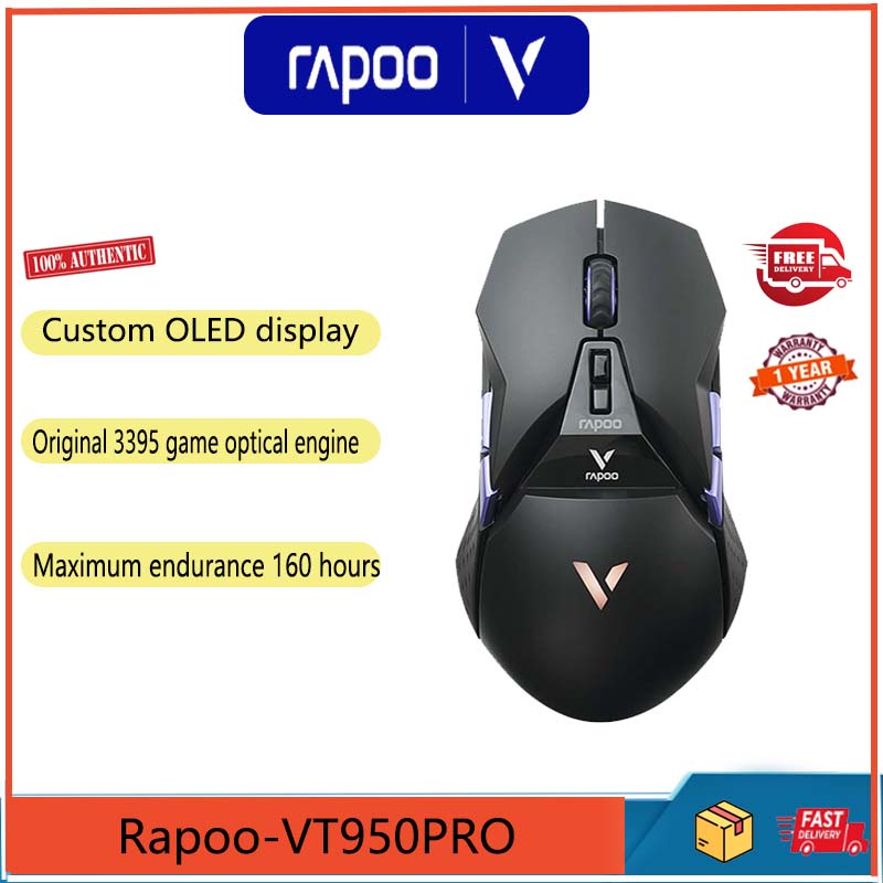 Rapoo VT950PRO เมาส์เกมมิ่งไร้สาย RGB ออกแบบตามสรีรศาสตร์ สําหรับแล็ปท็อป คอมพิวเตอร์ | Shopee ...