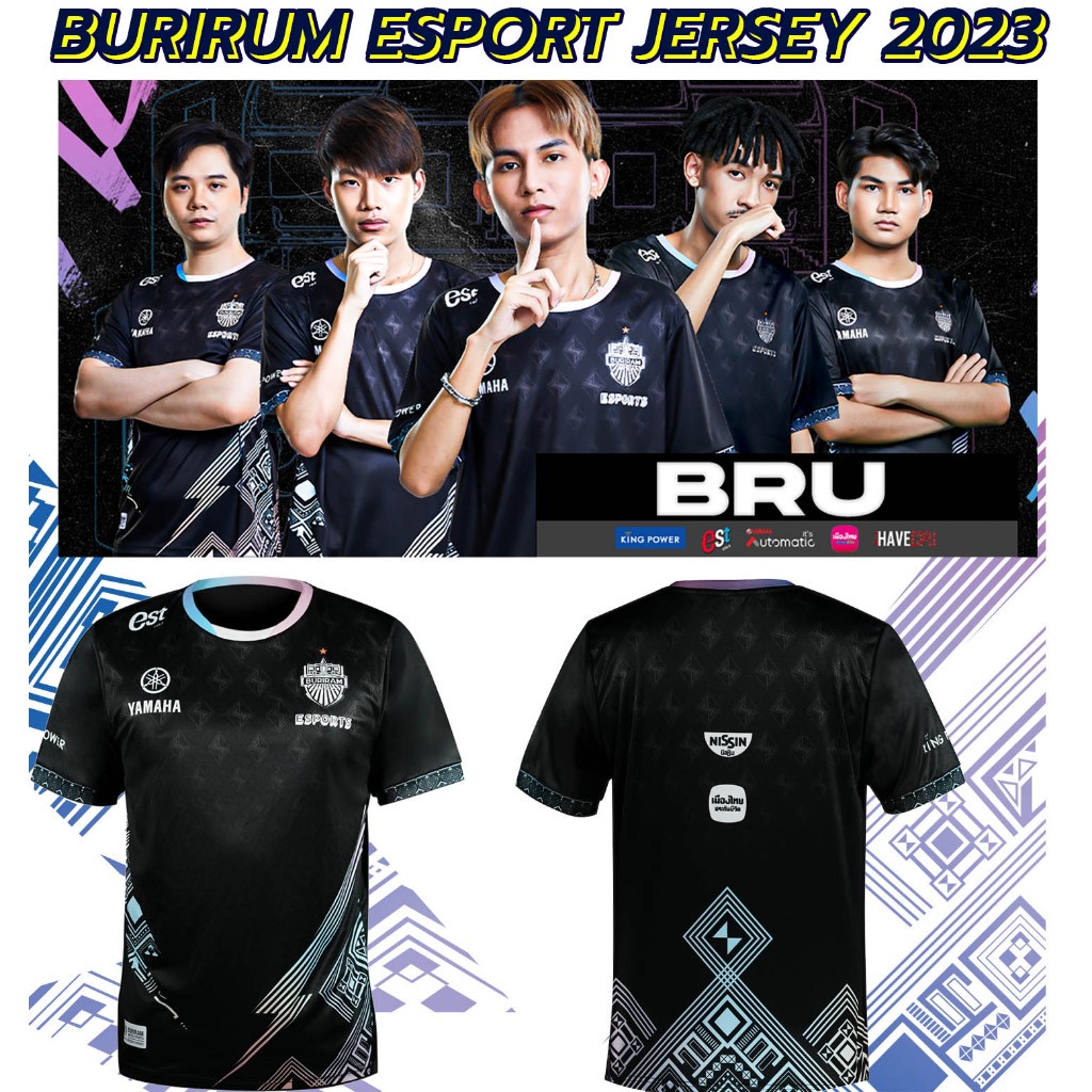 เสื้อE-sport ROV,Free fire ทีม burirum united esport ปี 2023 | Shopee ...