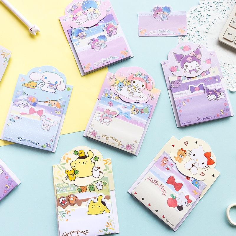 [WV] Sanrio Sticky Notes, Cinnamoroll Melody Kitty Purin Twinstars ...