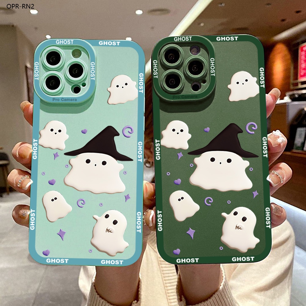 OPPO R17 Reno 2 2F 3 4 4F 10X Zoom Pro 4G เคสออปโป้ สำหรับ Case Funny Ghost เคส เคสโทรศัพท์ เคส ...