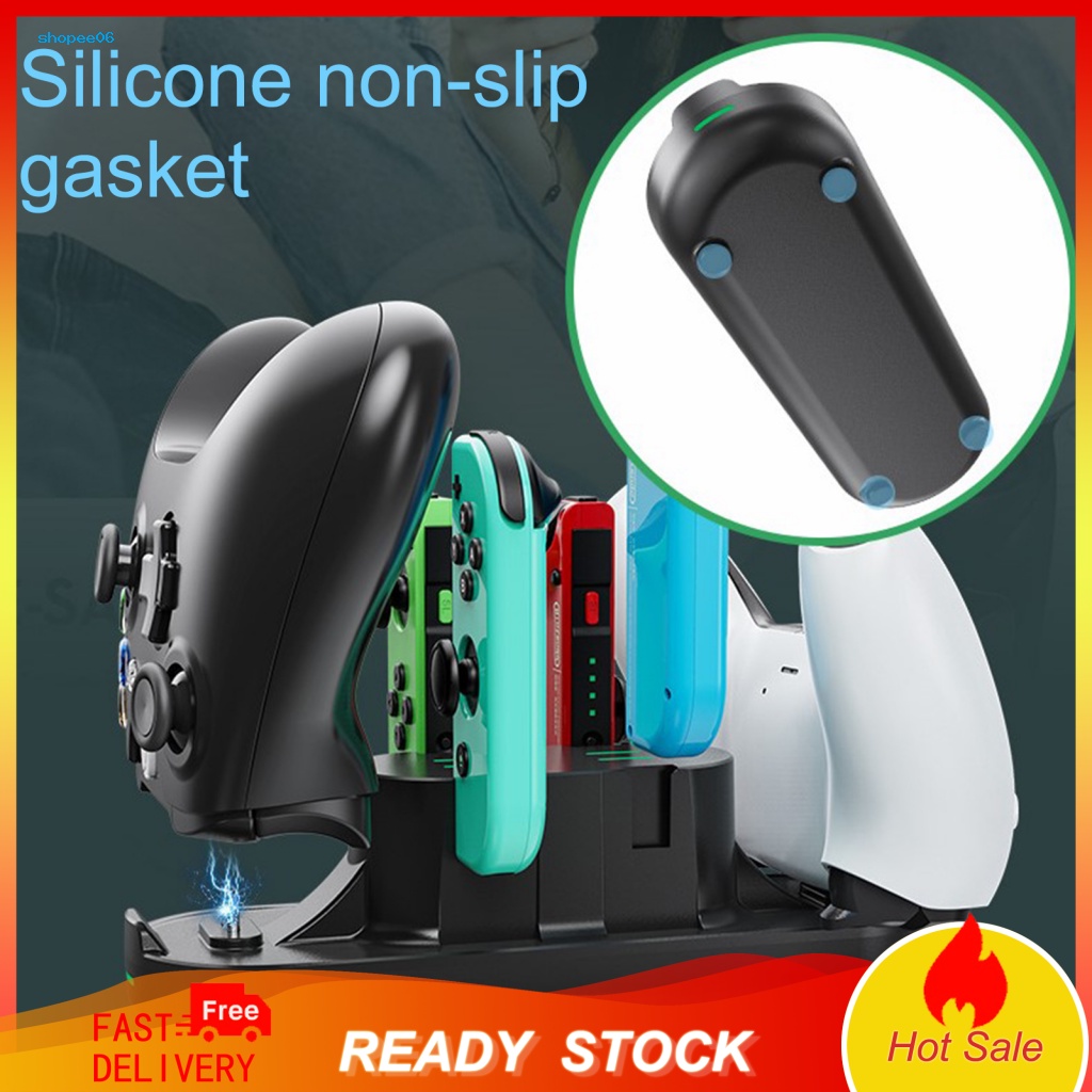 Setn 6 in 1 แท่นชาร์จ อินเตอร์เฟซ Type-C แบบชาร์จเร็ว สําหรับ PS5 ...