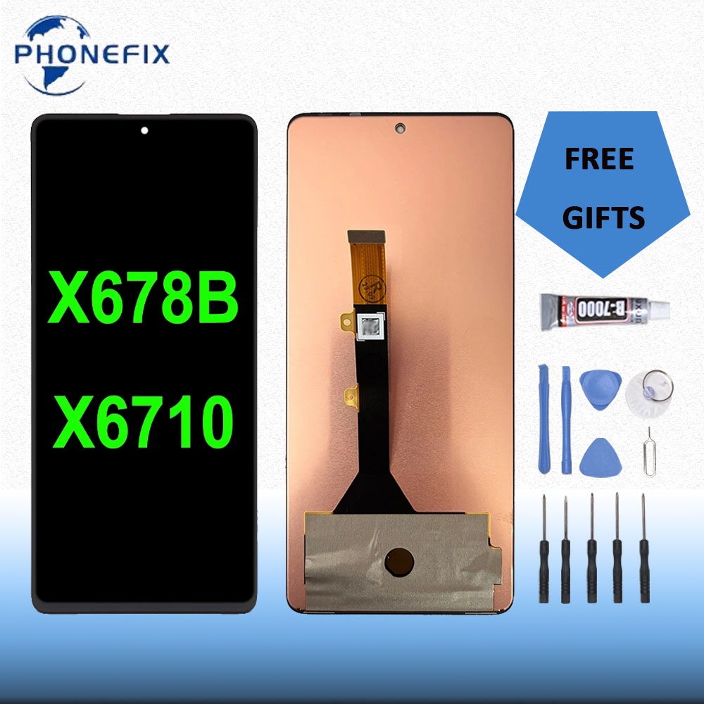 Amoled อะไหล่หน้าจอสัมผัส LCD แบบเปลี่ยน สําหรับ Infinix Note 30 Pro ...
