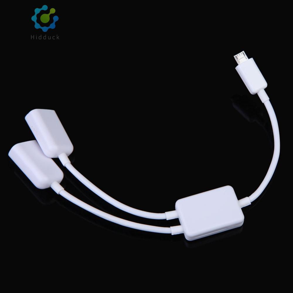 อะแดปเตอร์สายเคเบิล Dual Micro Usb Otg Hub Host สําหรับแท็บเล็ต Pc และ 1146