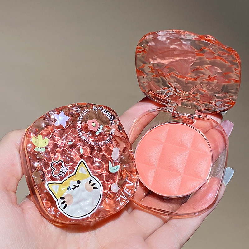 Spot# Zvev Milk Gas Meow Blush Highlight Makeup Palette Cream Blush ...