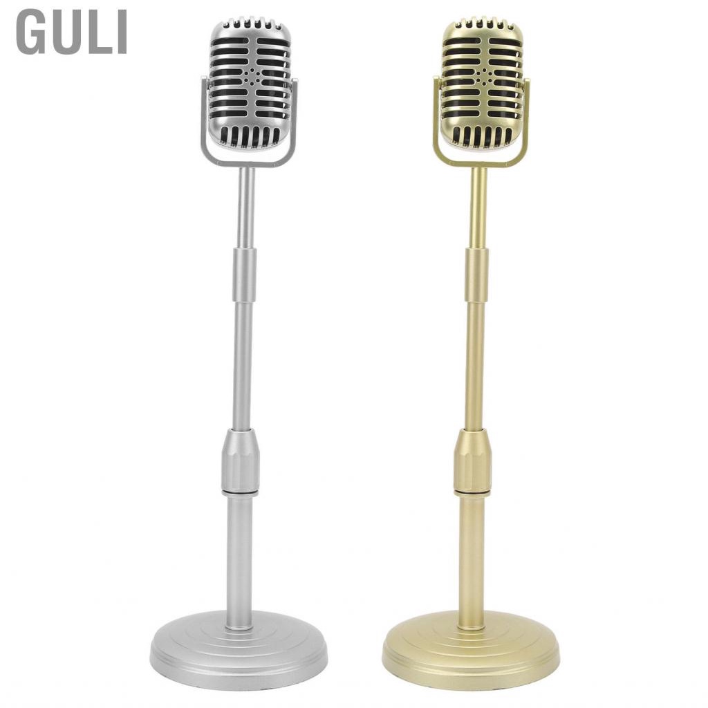 Guli Fake Retro Microphone Model Lightweight Realistic Props for ...