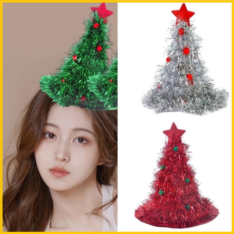 Runun หมวกซานต้า ประดับกลิตเตอร์ อุปกรณ์ประกอบฉาก สําหรับครอบครัว ...