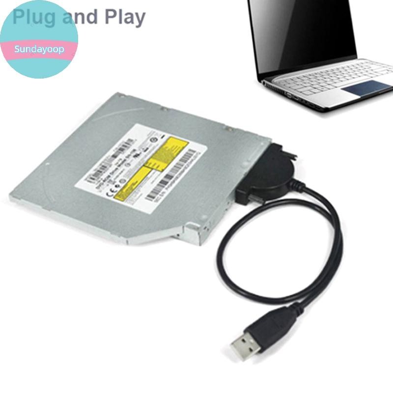 Sund USB 2.0 SATA สาย CD/DVD-ROM ไดรฟ์สาย Optical Driver อะแดปเตอร์ ...