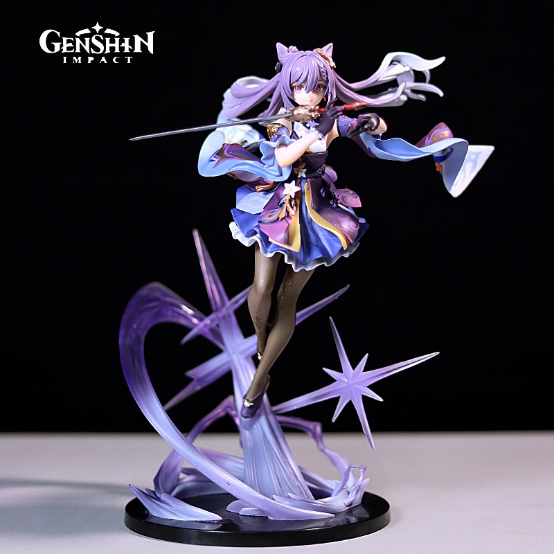 Genshin Impact Anime Figure Keqing PVC Action Figure Kamisato Ayaka ...