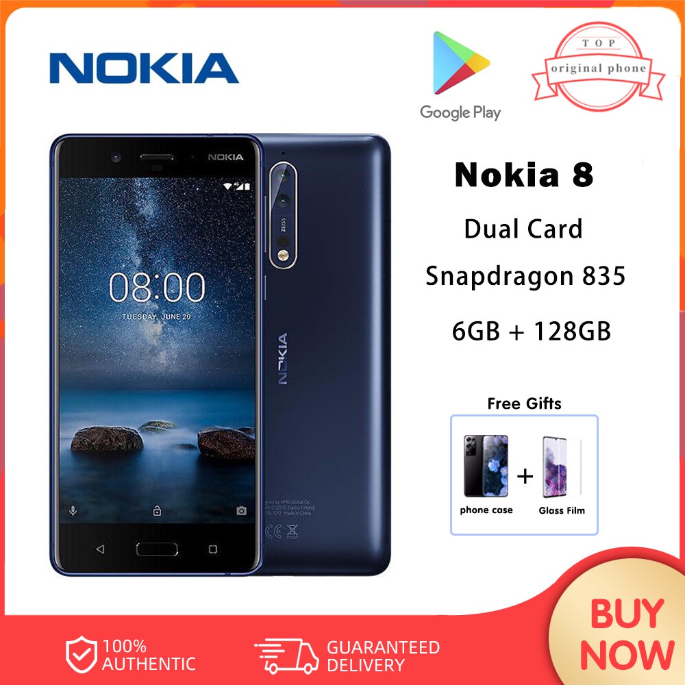 สมาร์ทโฟน Nokia 8 5.8 นิ้ว แรม 4GB รอม 64GB Octa-core Snapdragon 835 มือสอง ใหม่ 98% | Shopee ...