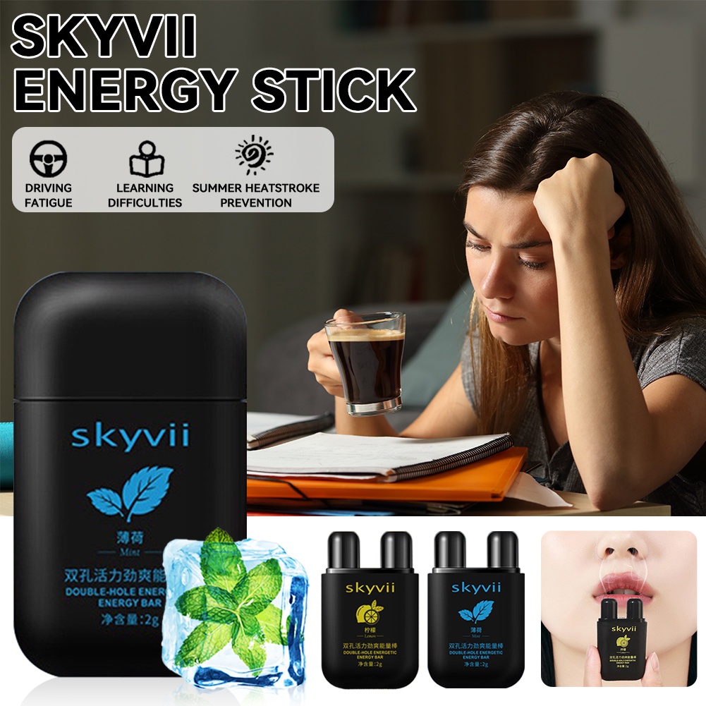 ยาดมจมูก สําหรับ Essential s Double Hole Energy Bar Energizing Nasal ...