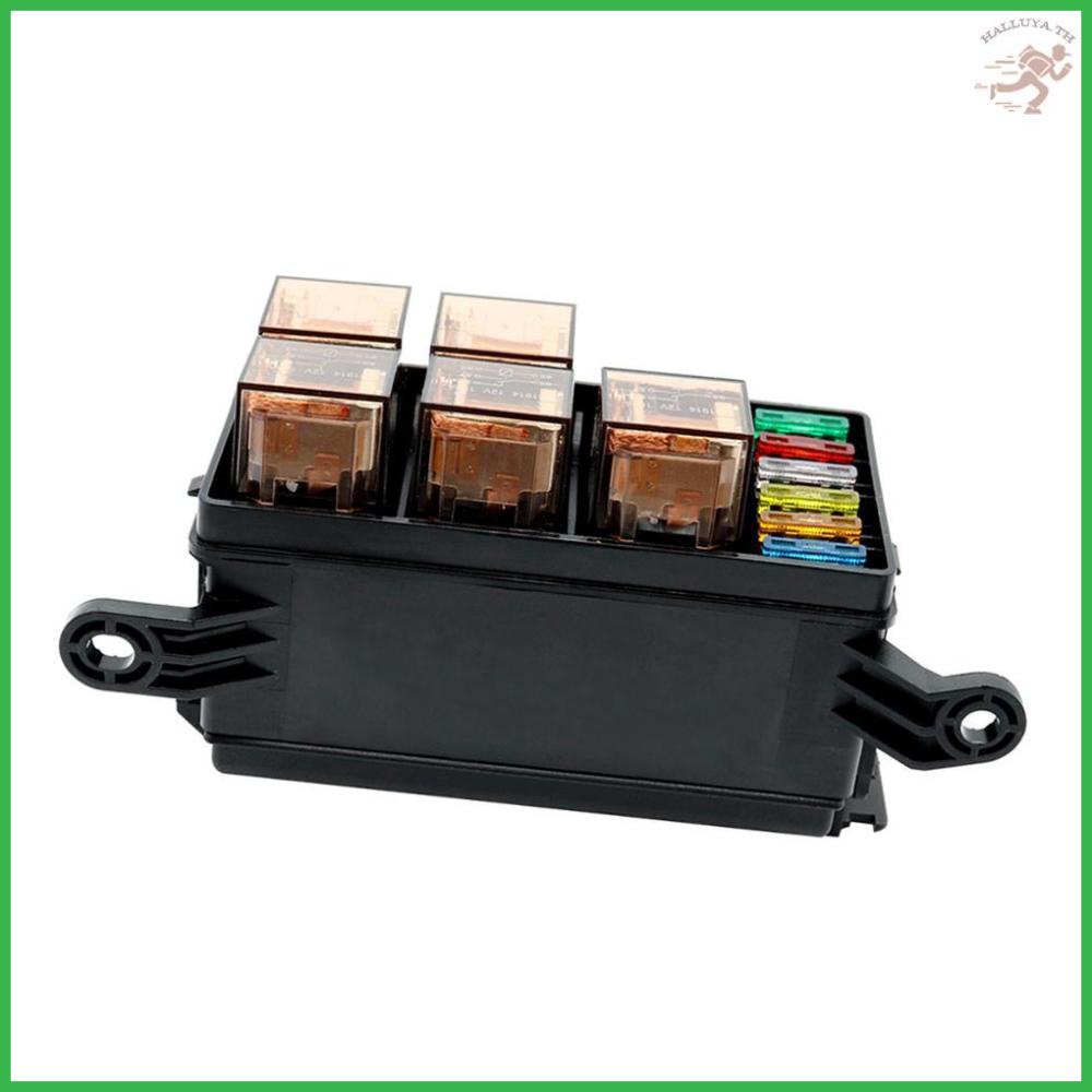 Versatile Automotive and Marine Fuse Holder - 12-Slot Relay Box with 6 ...