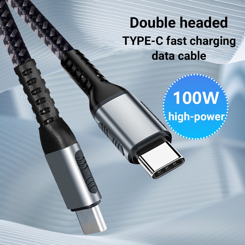 สายชาร์จเร็ว Type C 60W - 100W USB2.0 รองรับ QC3.0 สายถัก สายยาว 1 - 2 ...