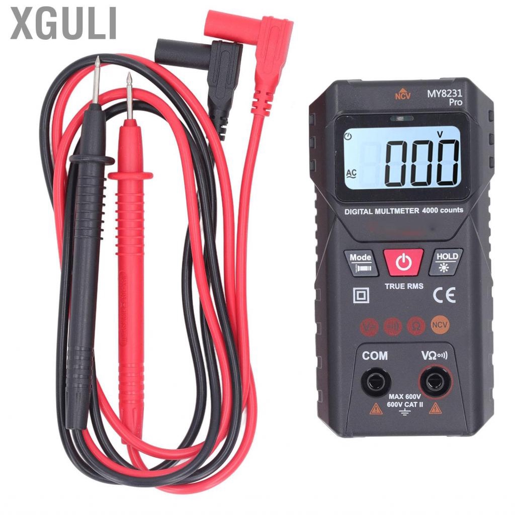 Xguli Smart Digital Multimeter 4000 Counts Automatic Identification ...