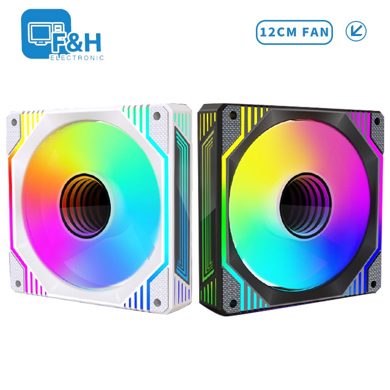 FAN CASE (พัดลมเคส) พัดลมระบายความร้อนแชสซี ARgb/RGB หม้อน้ำคอมพิวเตอร์ ...