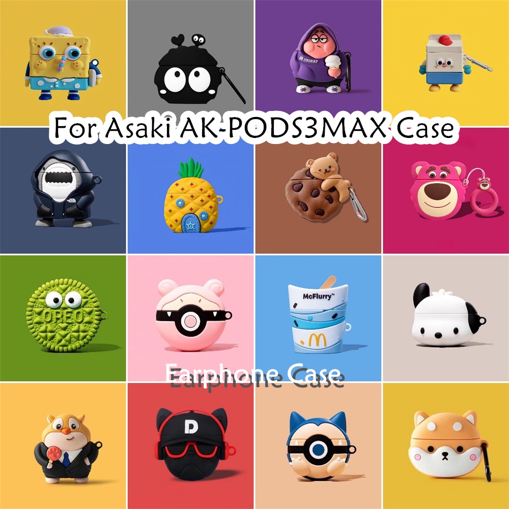 【innovation】นําไปใช้กับ Asaki AK-PODS3MAX เคส Case เคสหูฟัง รูปร่างกล่องนม ซิลิโคนนุ่ม เคส เคสหู ...